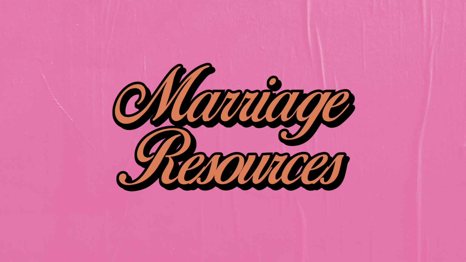 Marriage Cornerstone Community Church